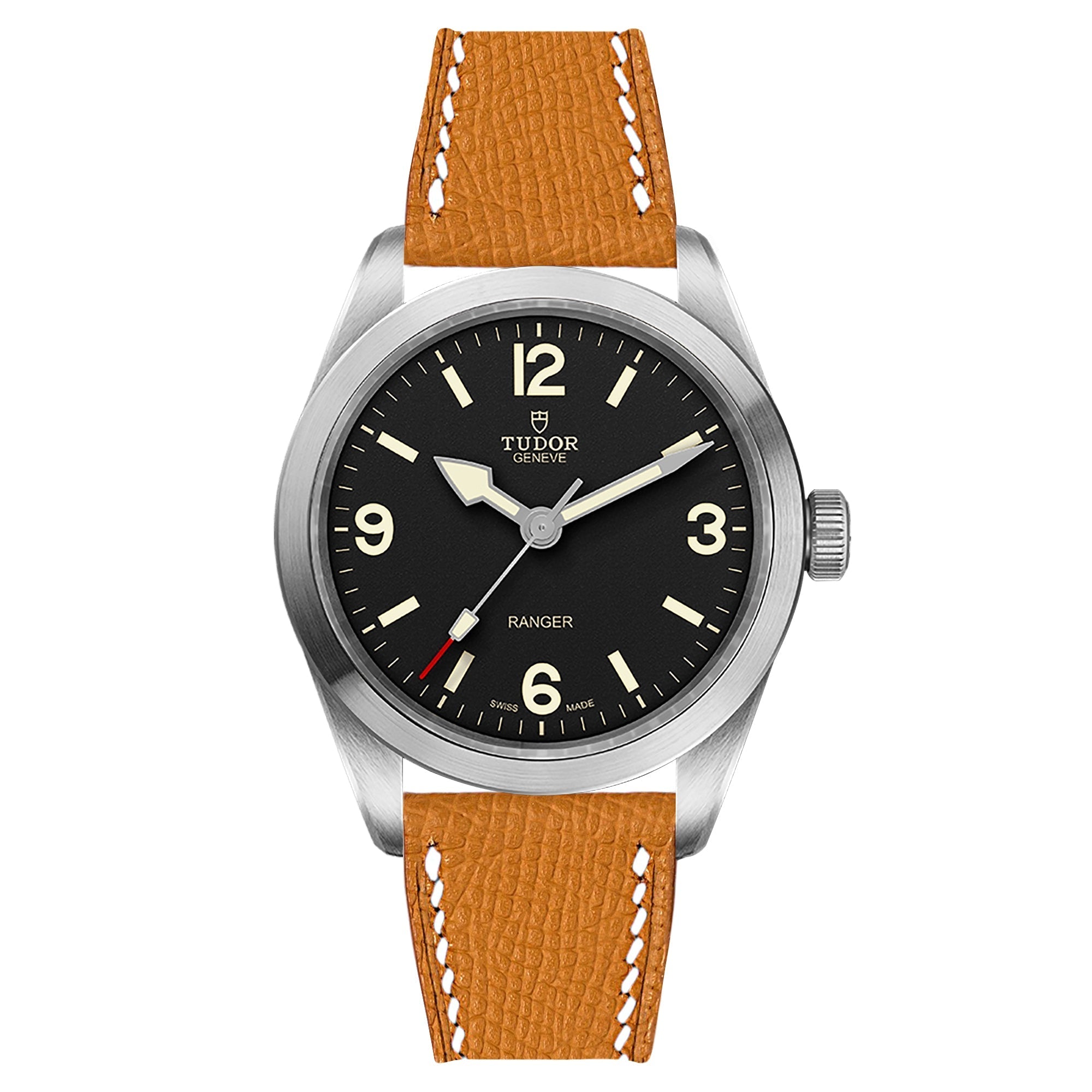 Sesame Yellow Epsom Leather Watch Band for Tudor Ranger - Quick-Release ...