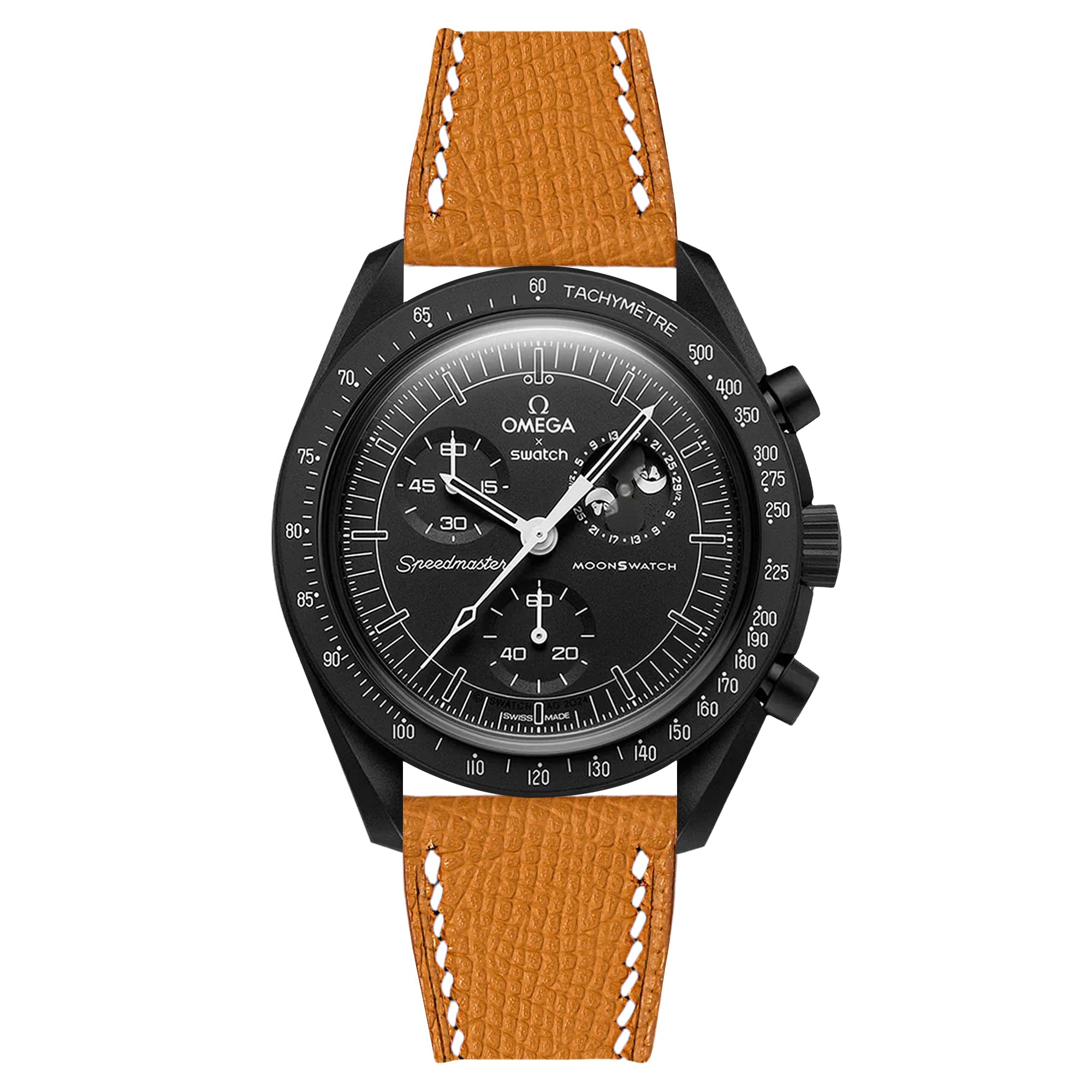 Sesame Yellow Epsom Leather Watch Strap | Omega x Swatch New Moon | 20mm