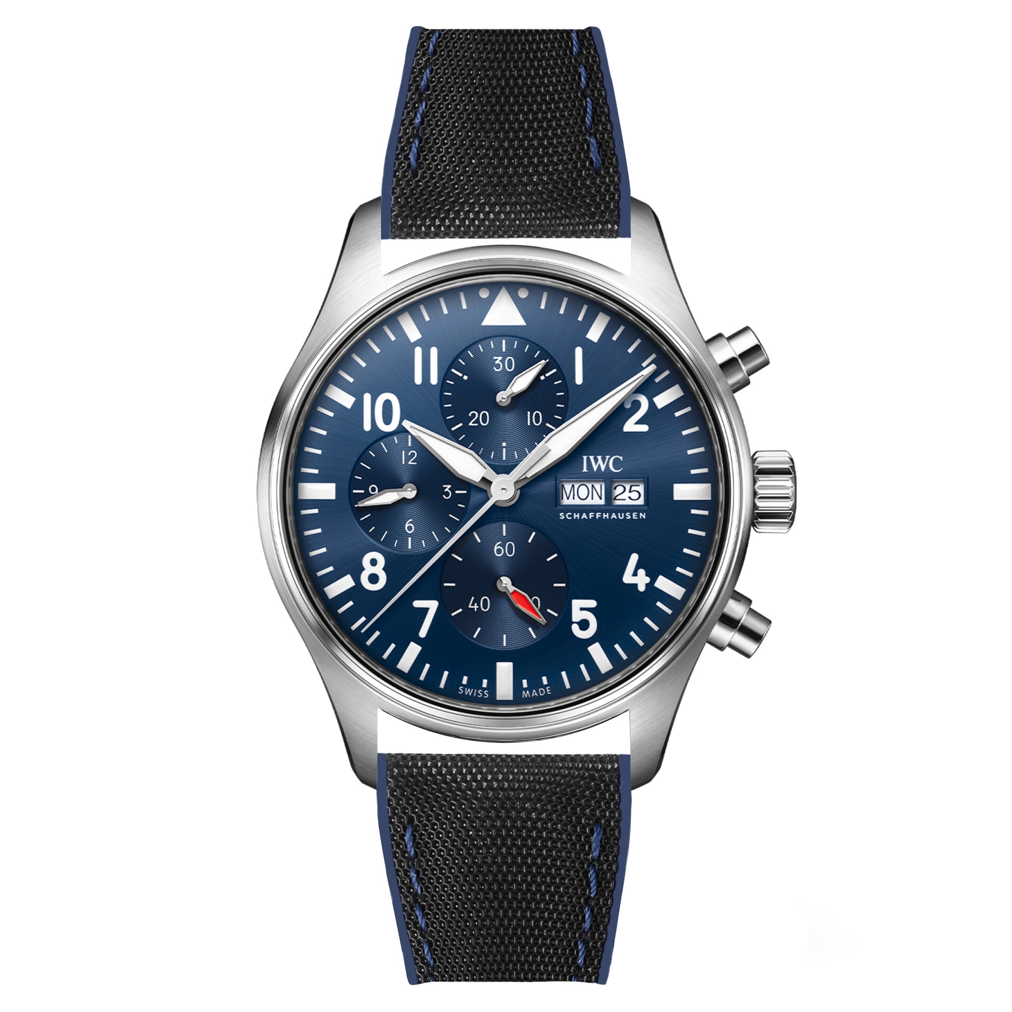 Blue Luca Canvas Nylon Hybrid Strap | IWC Pilot / Big Pilot