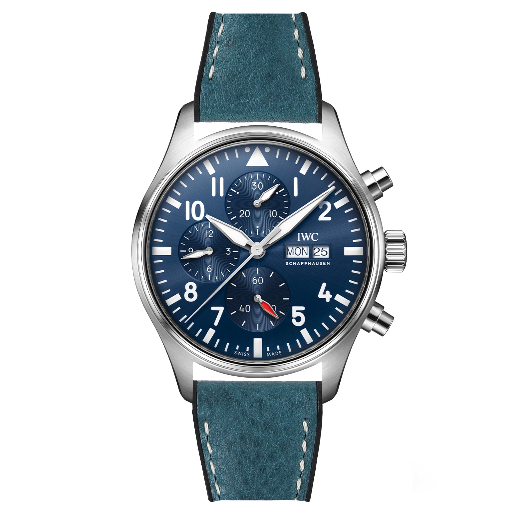 Blue Leather Hybrid Strap | IWC Big Pilot