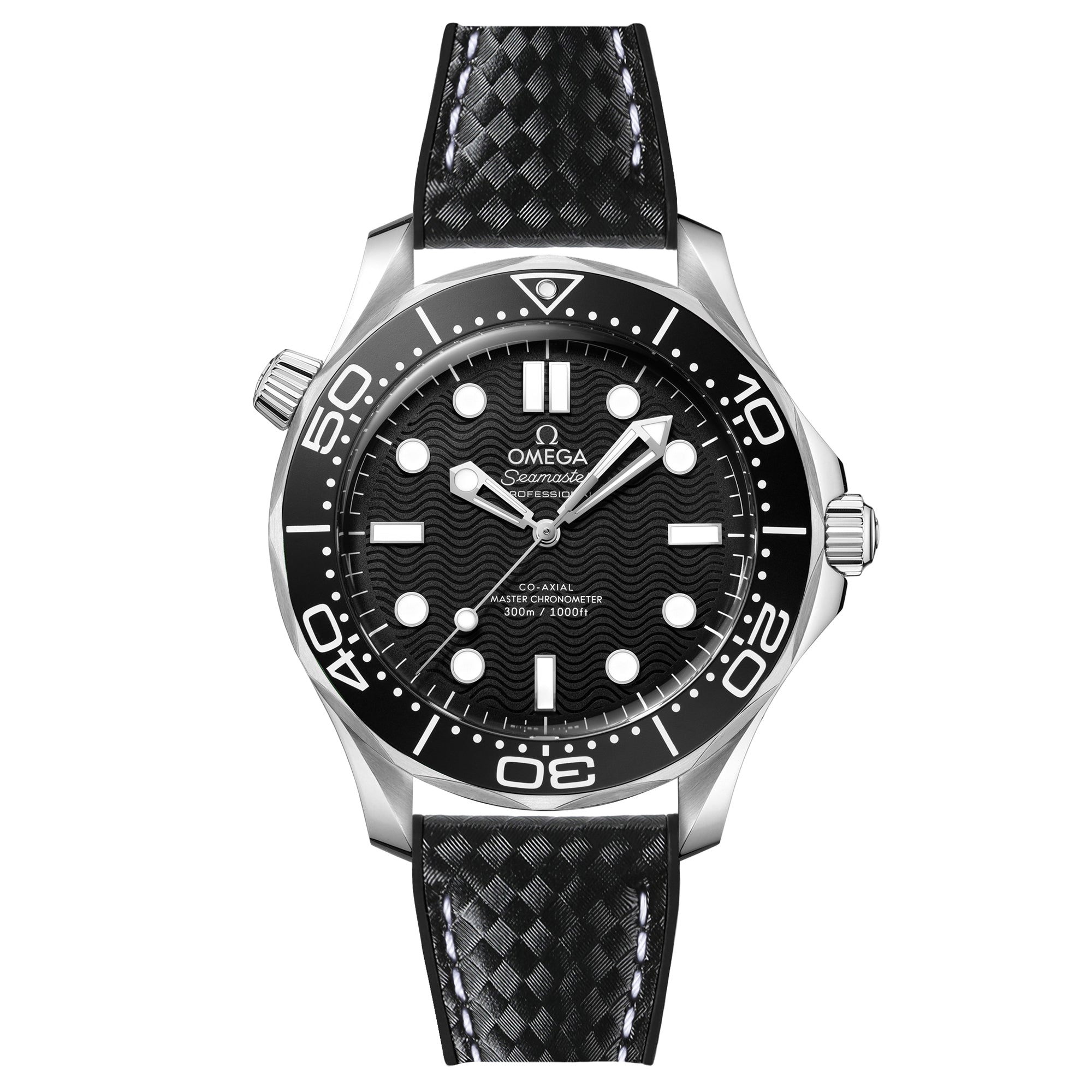 White Ezra Leather Hybrid Strap | Omega Seamaster 300