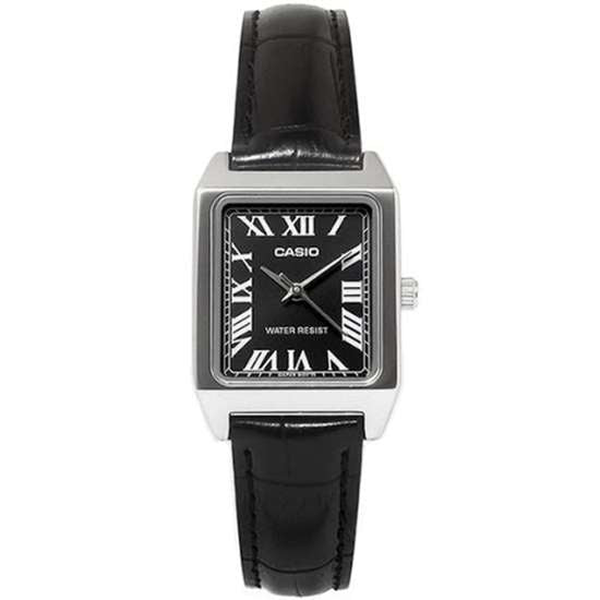 Casio LTP-V007L-1B LTPV007L-1B Leather Rectangle Watch