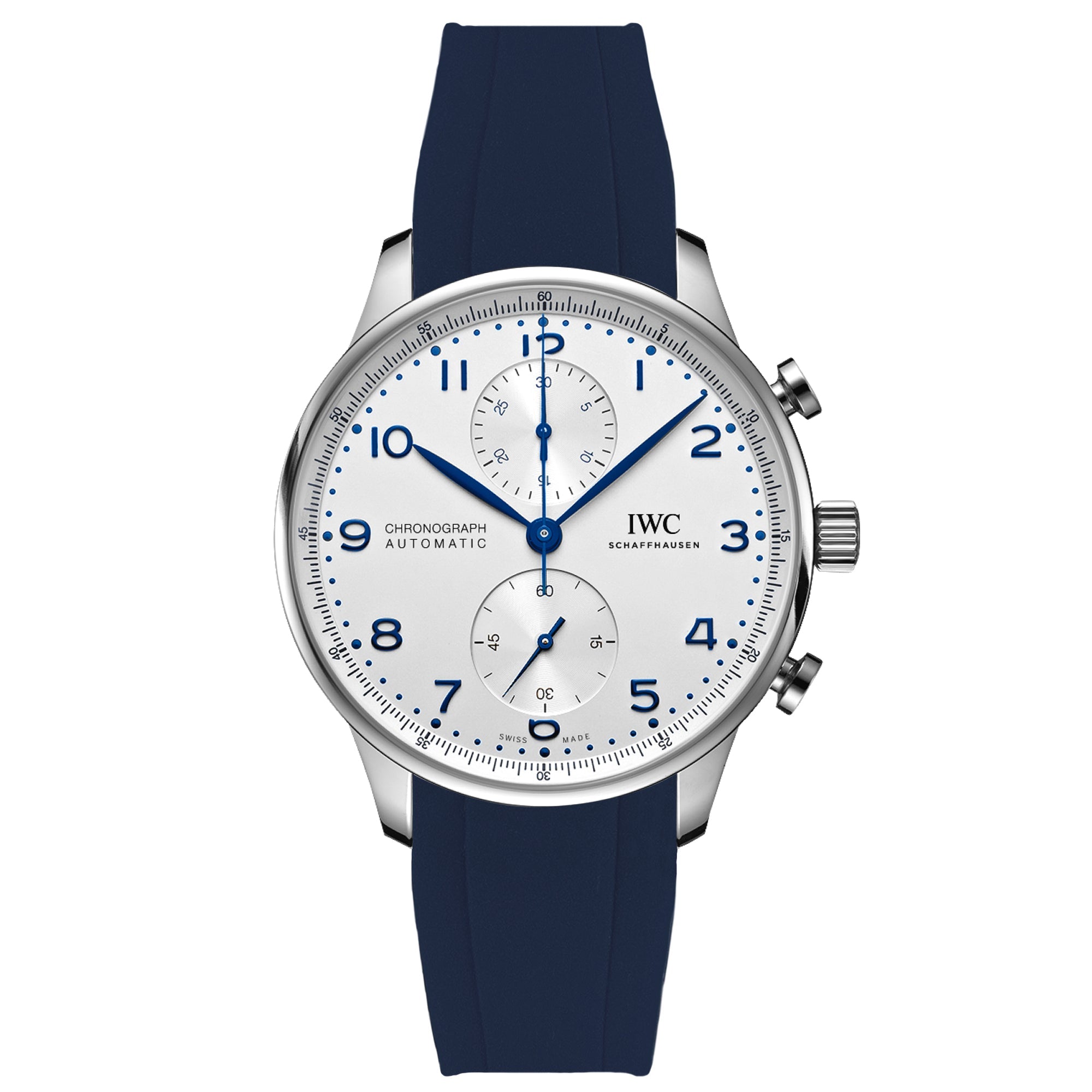 Navy Blue Silicone Watch Band | IWC Portofino | 20mm, 22mm