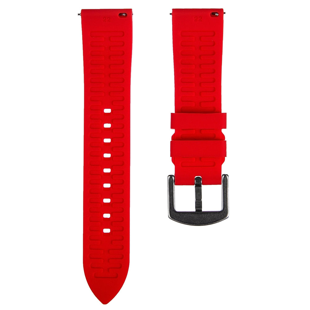 Red FKM Rubber Watch Strap | Fort | Quick Release | 19mm-24mm