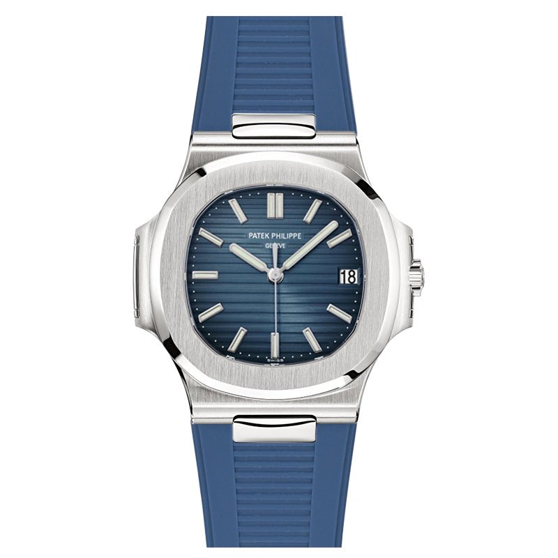 Blue Rubber Watch Band | Patek Philippe Nautilus | 25mm
