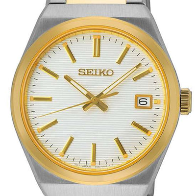 Seiko Classic SUR558P1 SUR558 SUR558P White Dial Quartz Mens Watch